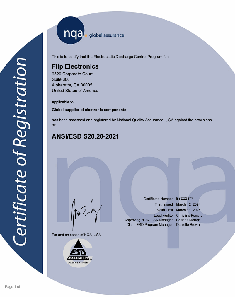 Certification | Flip Electronics